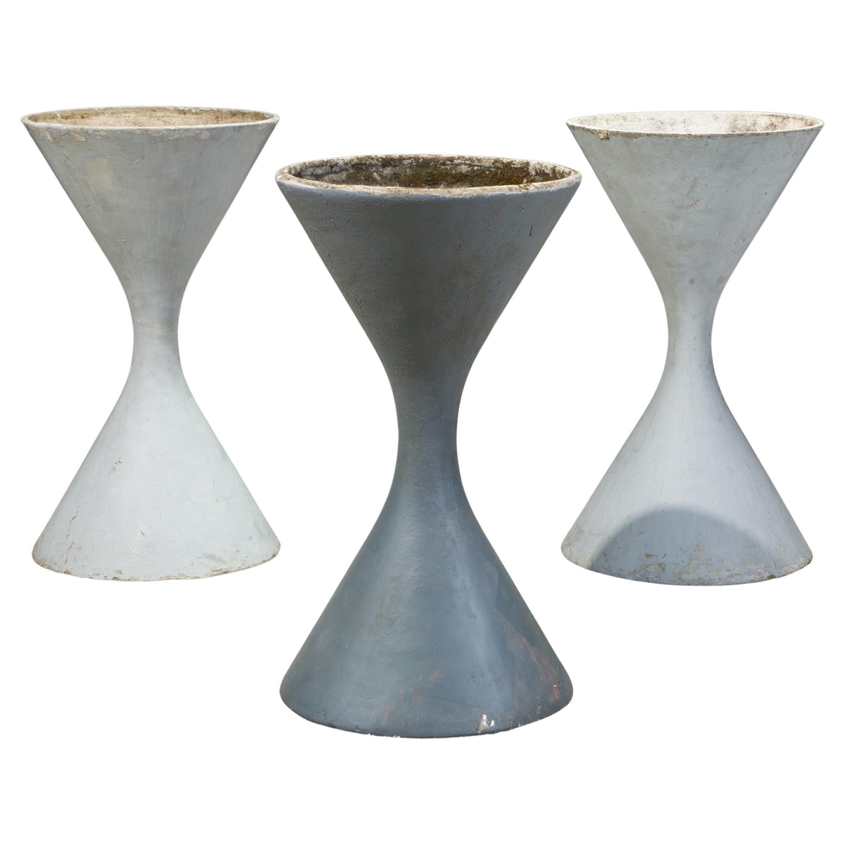 Willy Guhl for Eternit 'Diablo' Concrete Hourglass Planters, c 1968 ...